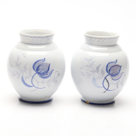 VASES, a pair, flintware, Rörstrand. Ceramics & Porcelain - European ...