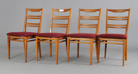 STOLAR, 4 st, 50-tal. Möbler - Fåtöljer & Stolar - Auctionet