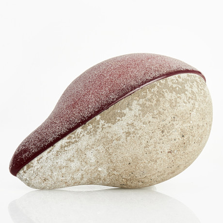 GUN LINDBLAD (born 1954). Sculpture, 1997, concrete and sand cast red ...