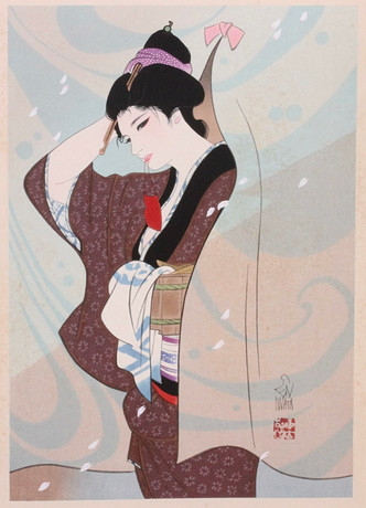 IWATA SENTARO (1901-1974). Colored woodcuts. Art - Engravings & Prints ...