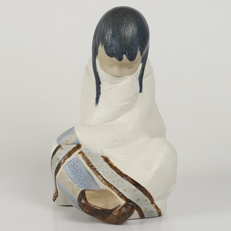 FIGURIN, eskimo, porslin, Lladro, Spanien. Keramik & Porslin ...