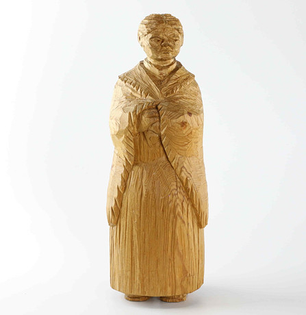 ERIK "JOMPO" LINDBERG. Skulptur, trä, dam, signerad "jompo" 1976. Konst ...