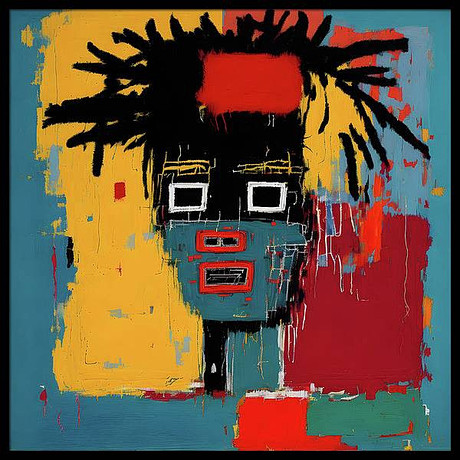 Artist ABC Artist- Abstract Neon Expressionism Acrylic Painting, 100 x ...