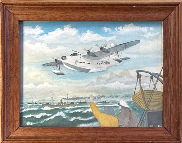 CECIL FOX. 'CONVOY SUPPORT' GOUACHE WATERCOLOUR. Art - Paintings ...