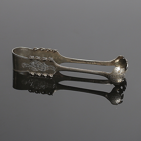 SUGAR PLIERS, Boliden silver, Sami model, CO Persson, Kiruna. 1942 ...