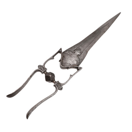 AN UNUSUAL 17TH CENTURY INDIAN KATAR OR PUSH DAGGER. Weapons ...