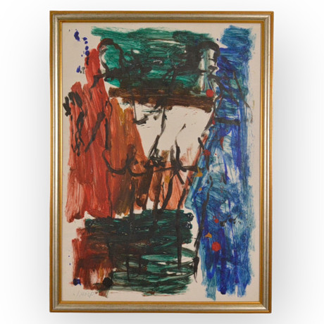 JAN WOLF. Gouache. Konst - Grafik - Auctionet