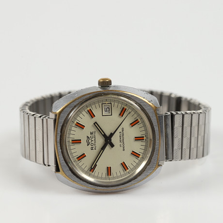 WRIST WATCH, Royce Automatic, steel. Clocks & Watches - Wristwatches ...