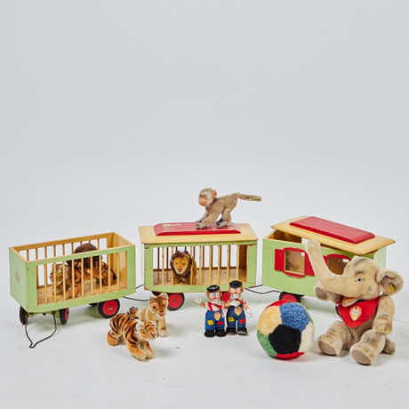Steiff, stuffed animals / collector's items, collection of circus ...