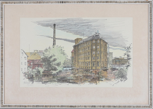 EBBE FOG. Färglitografi, signerad och numrerad 84/300. Konst - Grafik ...