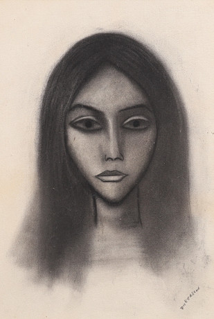 ROBERT HENRY DICKERSON (AUSTRALIAN, 1924-2015). PORTRÄTT AV EN UNG ...