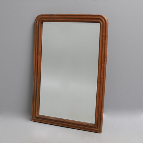 A FRENCH REPRODUCTION LOUIS PHILIPPE STYLE OAK WALL MIRROR. Mirrors ...