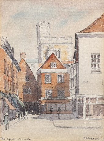 PAUL YEATS-EDWARDS, 20TH CENTURY. THE SQUARE WINCHESTER. Art ...