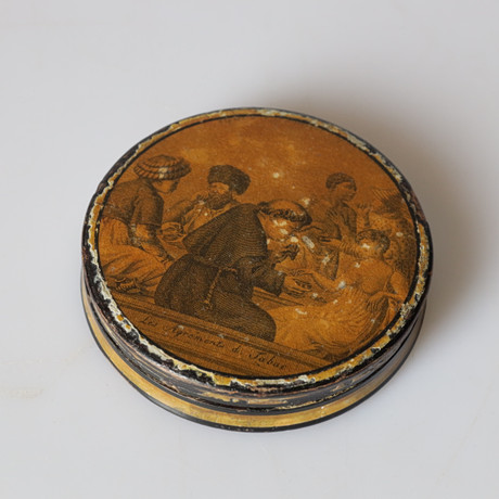 ASK, för tobak, lackarbete, papier-maché, 1800-tal. Övrigt - Övrigt ...