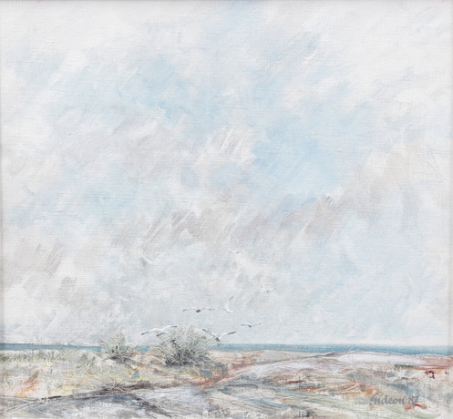 GIDEON JOHANSSON. "Tärnö, Sandvik", oil on canvas, signed and dated 87 ...