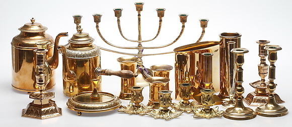 BRASS OBJECTS, 1800-1900s. Silver & Metals - Pewter, Brass & Copper ...