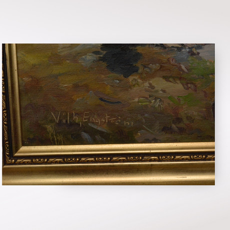 VILHELM ENGSTRÖM. Olja på duk. Konst - Måleri - Auctionet