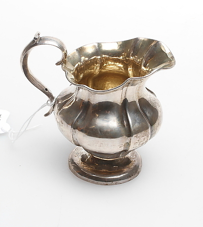CREAM POT, silver, Moscow, 1860s, weight approx. 117 grams. Silver ...