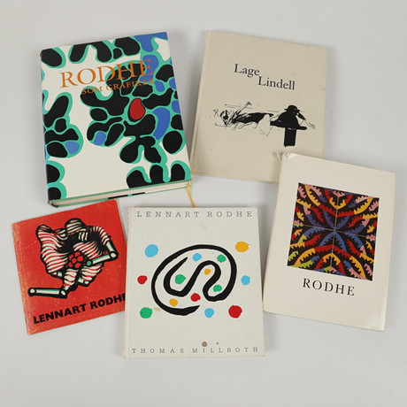 ART LITERATURE, 6 parts, about Lennart Rodhe and Lage Lindell. Books ...