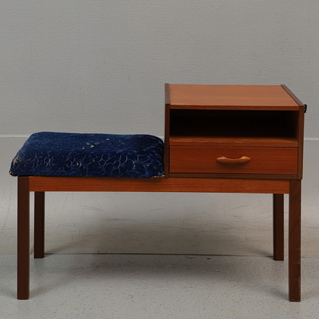 TELEPHONE TABLE, teak, 1960s/70s. Furniture - Tables - Auctionet