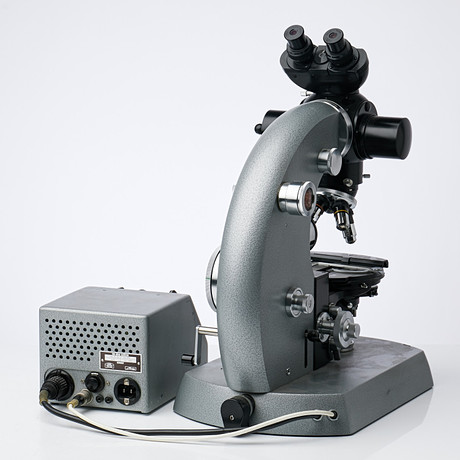 MIKROSKOP med illuminator, Carl Zeiss, Tyskland, 1900-talets andra del ...
