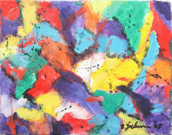 CLIFFORD JACKSON (USA/SVERIGE 1927-2006). Nonfigurativt motiv, olja på ...