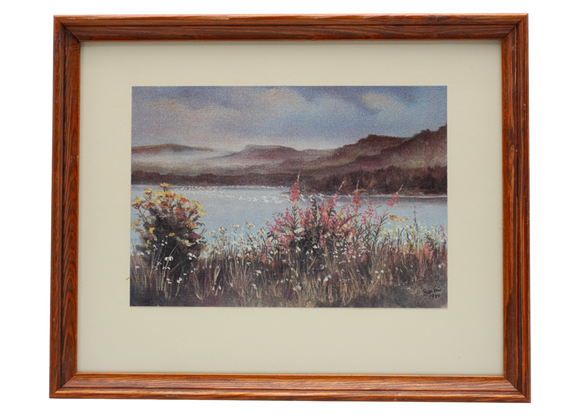 BROR-ERIC BERGQVIST. Offset print, summer landscape, signed. Art ...