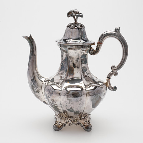 KAFFEKANNA, SILVER, CG HALLBERG. Silver & Metall - Silver - Auctionet