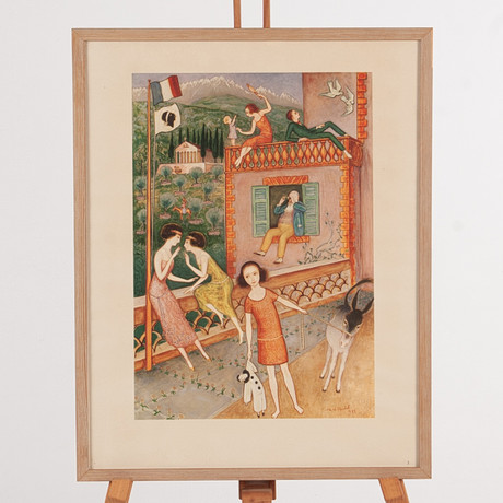 NILS DARDEL. Litografiskt tryck. Konst - Grafik - Auctionet