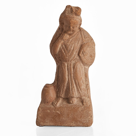 An earthenware figurine of Harpocrates, Ancient Egypt in Roman style ...