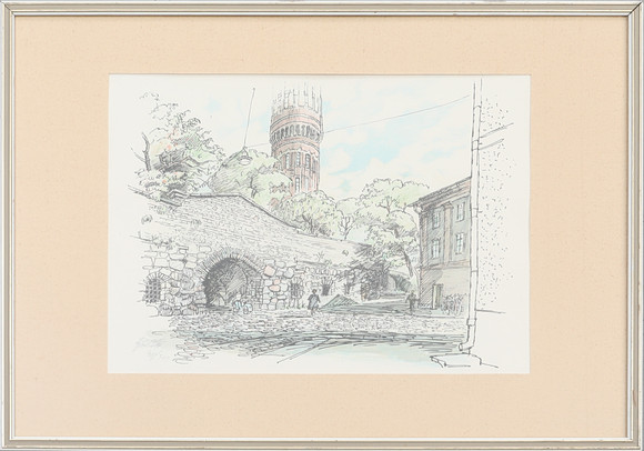 EBBE FOG. litografi, signerad, numrerad 48/300. Konst - Grafik - Auctionet