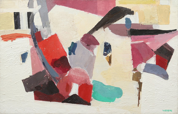 WILLIE WEBERG. "Former motiv", olja på duk, signerad. Konst - Måleri ...