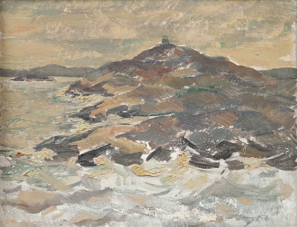 STIG HERTZMAN ERICSON. Tillskriven. Motiv från Sandöya i Norge ...