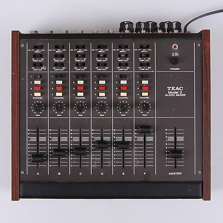 MIXER, TEAC Model 2 Audio Mixer, 1900-talets andra hälft. Samlarföremål ...