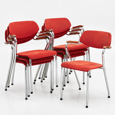 KARMSTOLAR, 7 st, Asker stålrörsmöbler, Nesbru, Danmark. Möbler ...