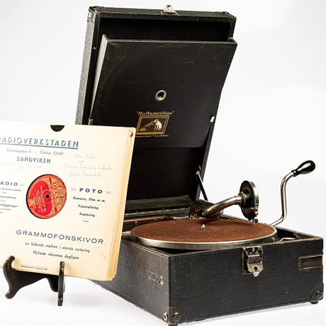 CRANK GRAMOPHONE, His Masters Voice, circa 1930. Miscellaneous ...