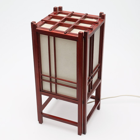 BORDSLAMPA, trä och rispapper, japansk modell, 1900-talets senare del ...