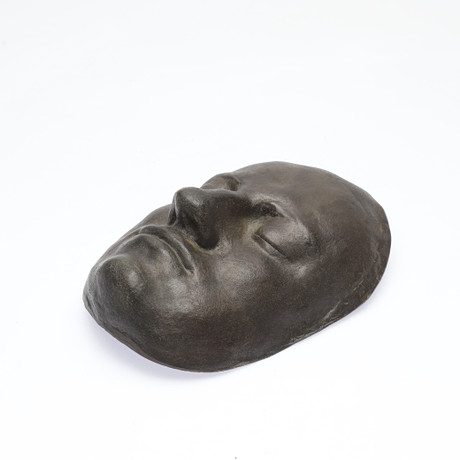 Death Mask Karl Xii Patinated Bronze Art Sculptures And Bronzes