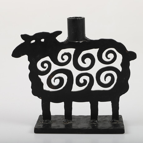 LJUSSTAKE, får, smide, Bengt & Lotta, 1900-tal. Silver & Metall ...