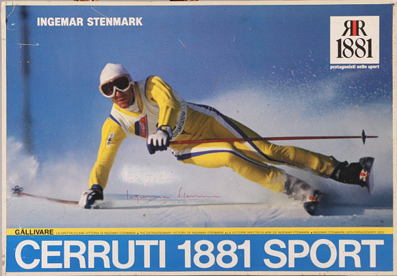 INGEMAR STENMARK, autograph on poster from Gällivare. Books, Maps ...