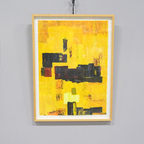 ANNE VILSBØLL. COLOR LITHOGRAPHY, COMPOSITION, SIGNED AND DATED 2002 ...