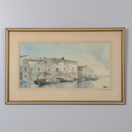 KARL HJALMAR BERGQUIST. Akvarell, signerad. Konst - Måleri - Auctionet