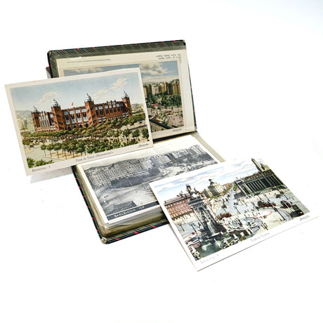 COLLECTION OF 24 POSTCARDS FROM CATALONIA. Coins, Medals & Stamps ...