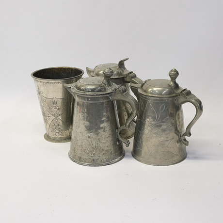 TRE STOP, TENN, 1800-TAL SAMT POKAL, TAGE GÖTHLIN. Silver & Metall ...