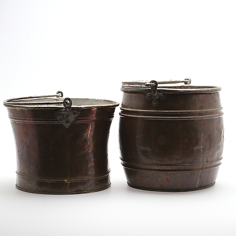 COPPER BOILERS, 2 pcs, 18/1900s. Silver & Metals - Pewter, Brass ...