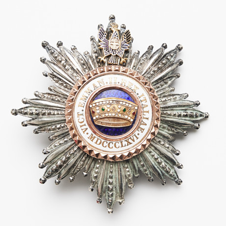 ORDER OF THE CROWN, Italy, (Ordine della Corona d'Italia), grand cross ...