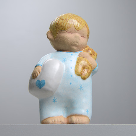 LISA LARSON. Pajama Boy, K-Studio, Gustavsberg, signed. Ceramics ...