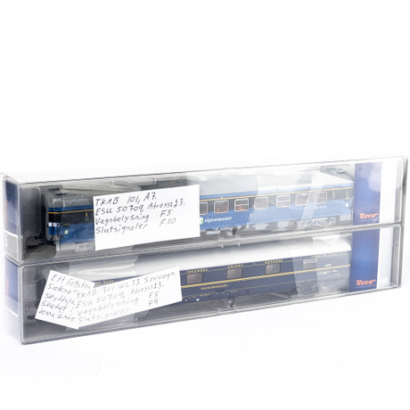 ROCO 64121 2 vagnar tågkompaniet,digital belysning, originalförpackning ...