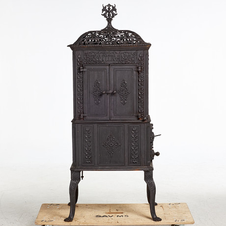 CAST IRON STOVE, Kockums Kallinge, Jugend, second half of the 19th ...
