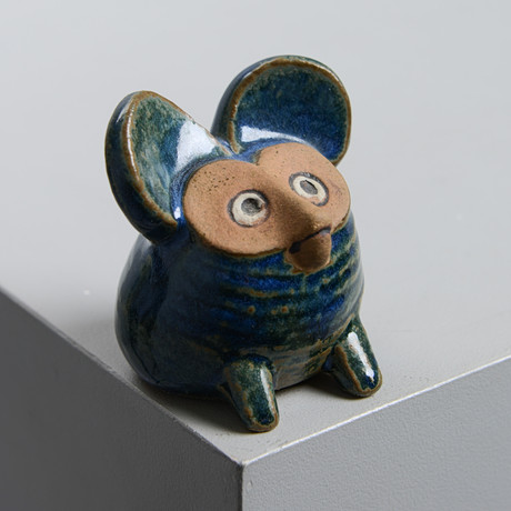 LISA LARSON. Spökmus ur serien Menageri, Gustavsberg, 1966-76. Keramik ...